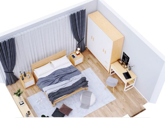 Tủ quần áo hiện đại TM308 gỗ công nghiệp giá rẻ chất lượng tại Hà Nội